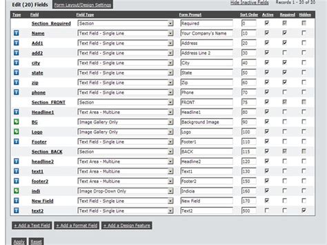 form section fields not displaying marcomcentral® fusionpro user
