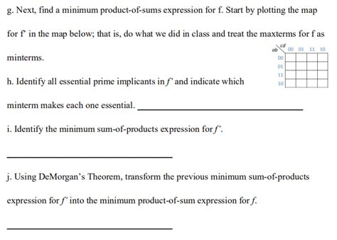 Solved 1 K Map Fundamentals Answer This Multi Part Chegg Com