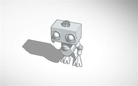 3d Design Chicken Robot Tinkercad