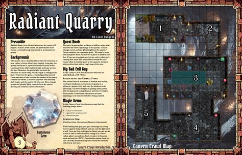 Cavern Crawl 052 Radiant Quarry 5e Grim Press Cavern Crawls