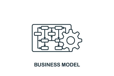 Business Model Icon Business Model Icon From Industry 4 0 Stock