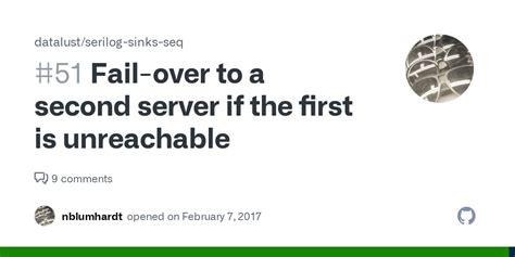 Fail Over To A Second Server If The First Is Unreachable · Issue 51 · Datalustserilog Sinks