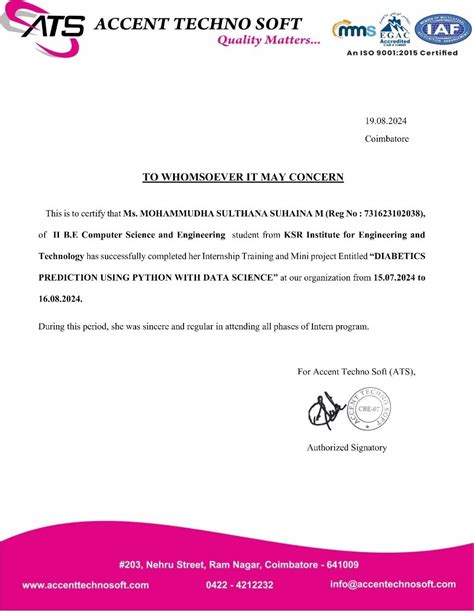 Mohammudha Sulthana Suhaina M On Linkedin Thrilled To Have Completed The [data Science With