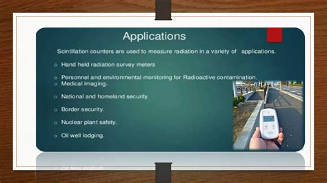 Scintillation Counter And Semiconductor Detector Pptx