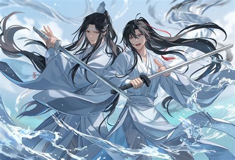Wei Wuxian And Lan Wangji Modao Zushi Drawn By Usagishi Danbooru