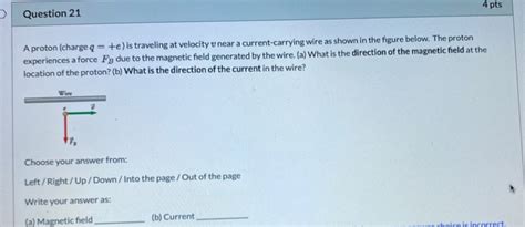 Solved Pts Question A Proton Charge Q E Is Chegg Com