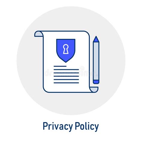 Privacy Policy Gdpr Icon Data Use Guidelines Gdpr Data Use Policy