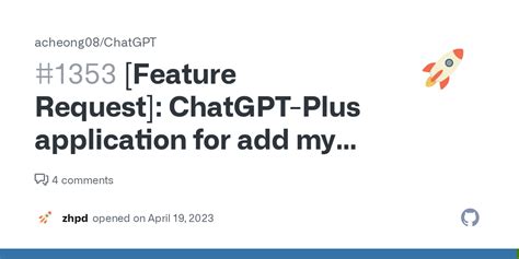 Feature Request Chatgpt Plus Application For Add My Project To