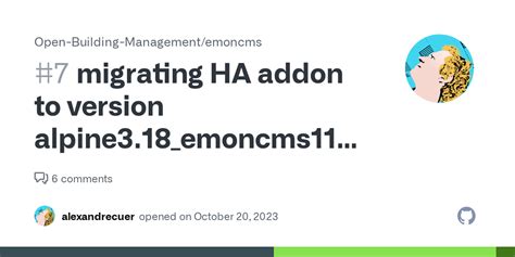 Migrating Ha Addon To Version Alpine318emoncms11411 Possible Issues · Issue 7 · Open