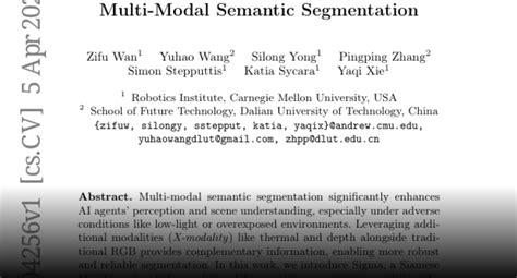 Paper Page Sigma Siamese Mamba Network For Multi Modal Semantic