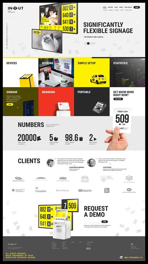 Inout Website — Promotion Website For Qms Services By Maxim Fomchenkov