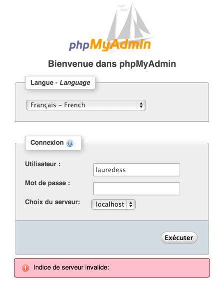 Résolu Probleme phpMyAdmin Probleme récurent par Angel page OpenClassrooms