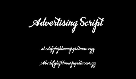 Advertising Script Free Font