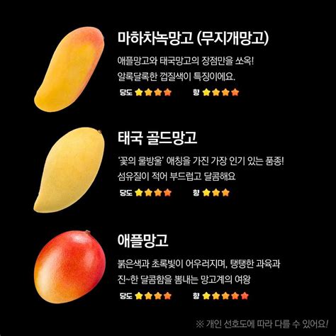 수플린 프리미엄 수입·국산·제철과일 산지직송 전문브랜드 수플린매거진 망고구분하기 💁🏻‍♀️ 마하차녹망고 애플망고와 태국망고의 장점만 쏘옥 알록달록한 껍질