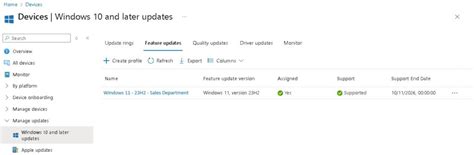 deploy windows feature updates using intune traverse cloud