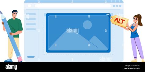 Image Alt Text Vector Title Optimization Seo Web Website Technology