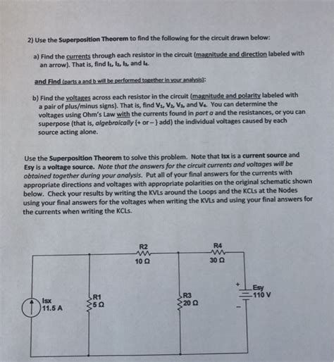 Solved Use The Superposition Theorem To Find The Chegg