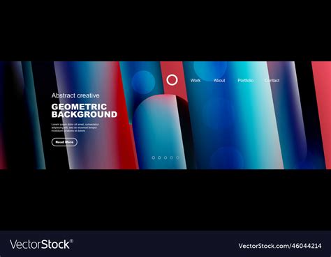 Geometric Shapes Composition Geometric Abstract Vector Image