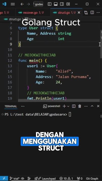 Go Golang Struct Coding Bimbelcoding Golangprogramming Golang Youtube