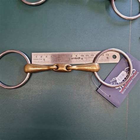 45 Loose Ring Copper Lozenge Snaffle Bit B133 The Bit Doctor