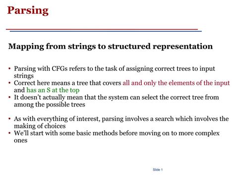 Ppt Parsing With Context Free Grammars Csc 9010 Natural Language