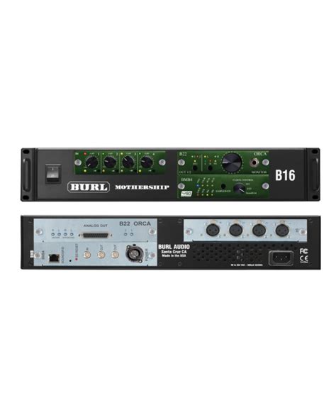 Burl Audio B16 Bmb3 Dante B4 4 Preamp O Linea B22 Control Monitoreo Y Dac Mastering