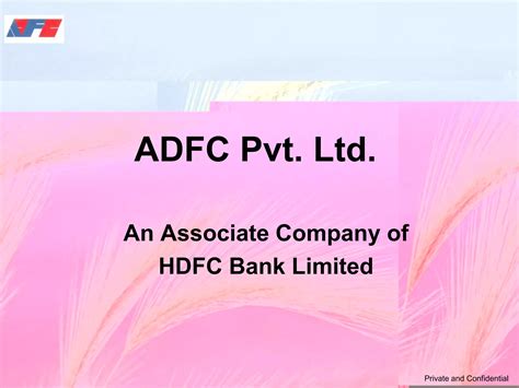 An Associate Company Of Hdfc Bank Limited Pdf Business Banking And Finance Business