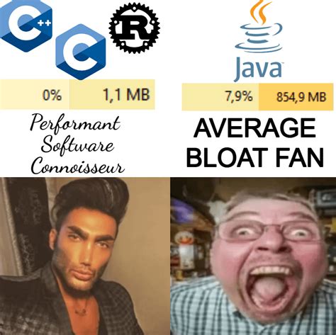 Programmerhumor Image The Java Ram Usage Incident Looking At You
