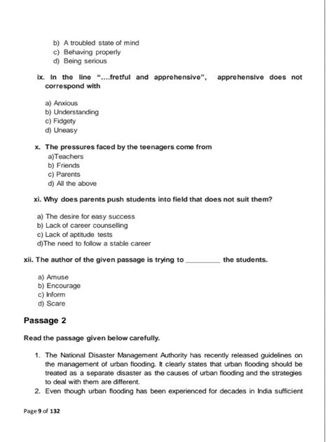 Sample Reading Passage For Practice 1 Pdf