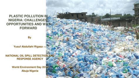Pdf Plastic Pollution In Nigeria Way Forward