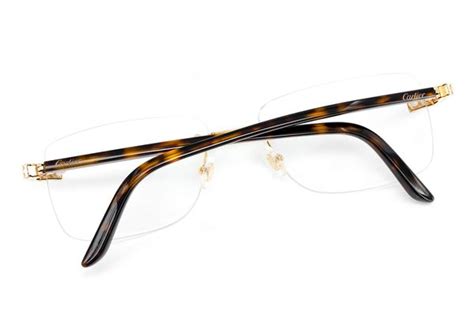 Icebox Cartier Glasses Iced Out Diamonds Rimless 200ctw Yellow Gold