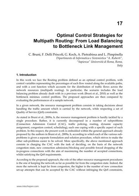 pdf optimal control strategies for multipath routing from cdn