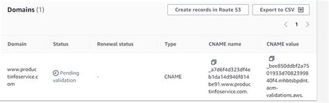 Amazon Cloudfront Aws Route 53 Not Showing My Domain On Aws Console