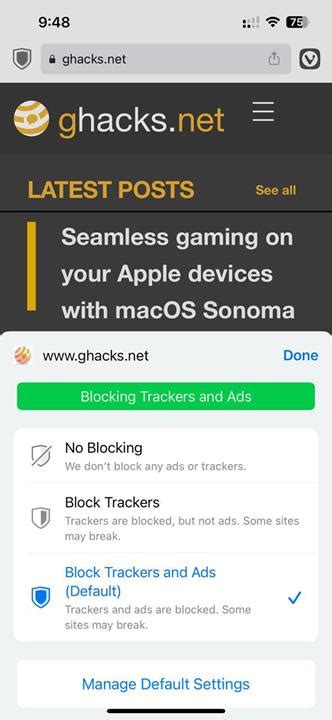 Vivaldi For Ios And Ipados R Ghacks Tech News