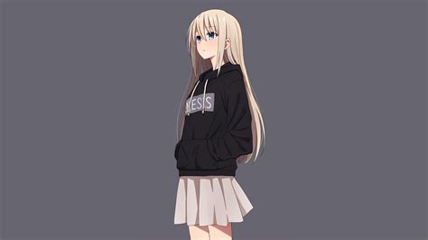 Anime Girl Blonde Hair Blue Eyes Telegraph