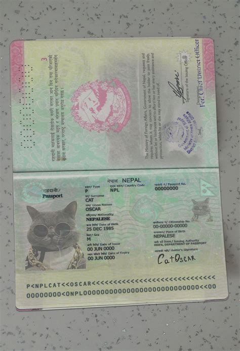 Nepal Passport Template Psd Craftify