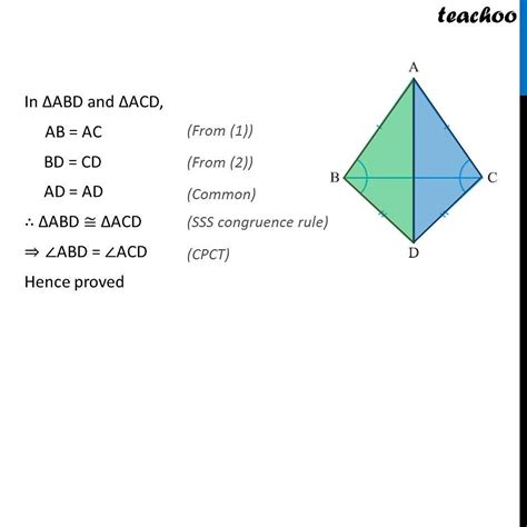 Ex ABC And DBC Are Two Isosceles Triangles On Same