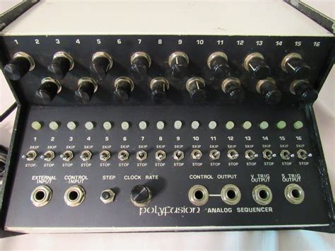 MATRIXSYNTH Polyfusion Analog Sequencer Row Modular AS 1 R Synthesizer SN 7503