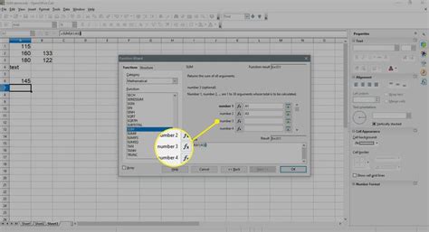 How To Add Up Columns Or Rows Of Numbers In Open Office Calc