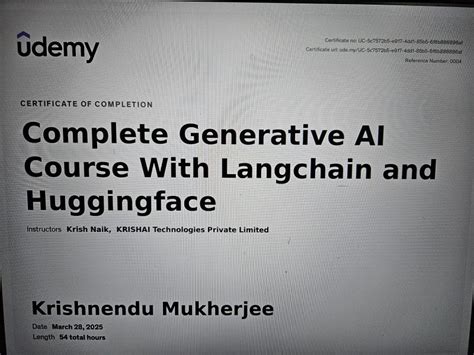 generativeai langchain huggingface ai machinealearning nlp… krishnendu mukherjee