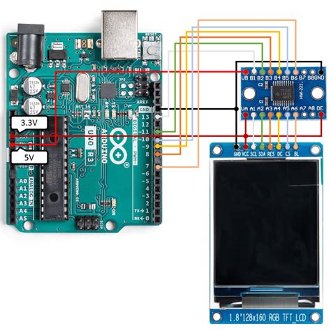 Interface Arduino Uno With St7735 Tft Using Level Shifter