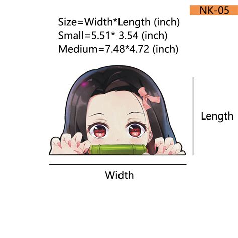 Nezuko Kamado Reflective Decal Sticker For Decoration Cover Scratches Demon Slayer Iscosplay Com