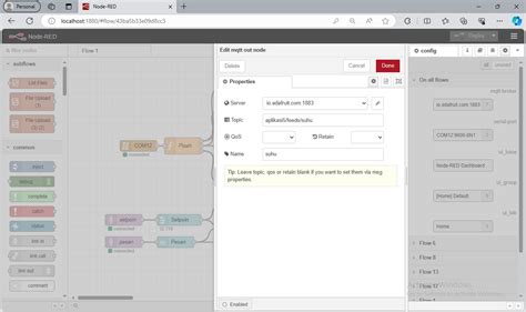 Bermain Adafruit Io 1 Arduino Uno Nano Mega
