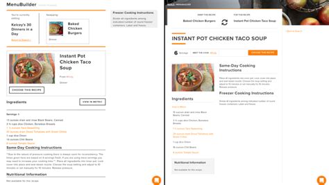 Your MenuBuilder Is Like NEW Once A Month Meals
