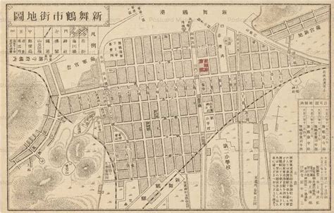 kfb690 Shinmaizuru Map 新舞鶴市街地図 絵葉書資料館
