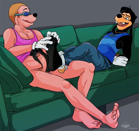 Rule 34 A Goofy Movie Foot Fetish Footjob Furry Gay Hands Behind Back Max Goof Nokemy Nsfw