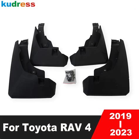 자동차 머드 가드 전면 후면 펜더 보호대 액세서리 도요타 Rav4 Rav4 2019 2020 2021 2022 2023 용 머드 플랩 스플래시 가드흙받기