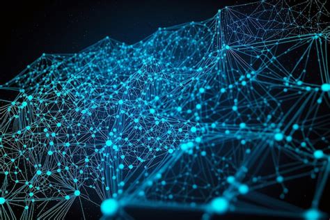 Premium Ai Image Abstract Lines And Dots Connect Background Illustration Generative Ai