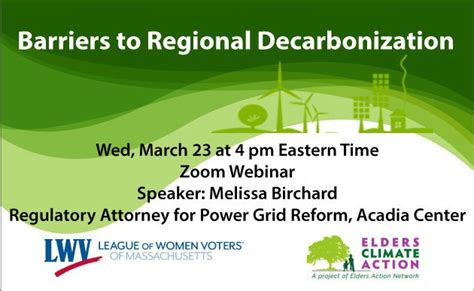 Barriers To Regional Decarbonization League Of Women Voters Of