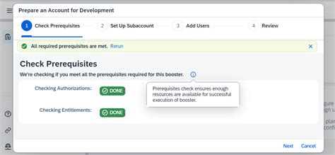 Create A Cloud Foundry Subaccount With A Booster Sap Tutorials